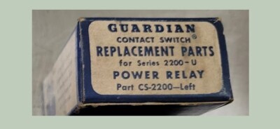 Guardian Electric CS-2200-Left Power Relay | eBay