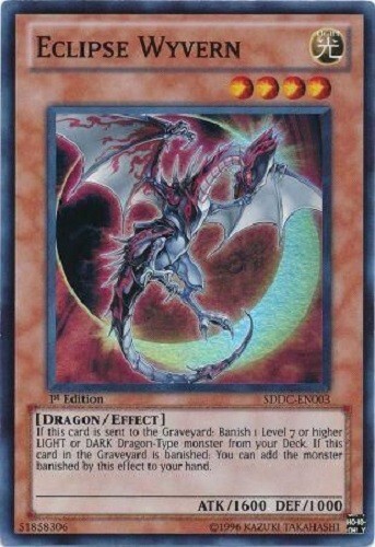 Yugioh - Eclipse Wyvern - 1st Edition - Super Rare NM - Free ...