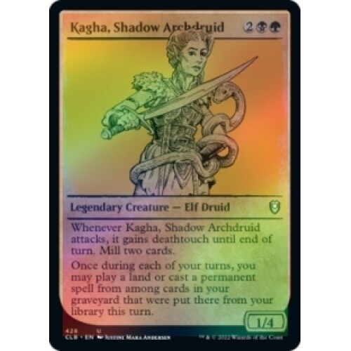 FOIL KAGHA, SHADOW ARCHDRUID (SHOWCASE) X4 Commander Legends: Battle ...