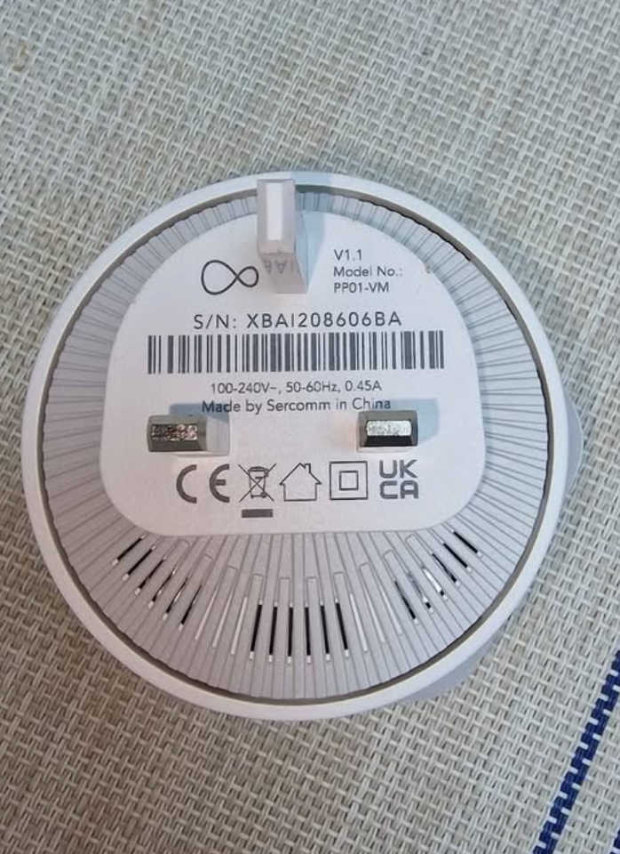 Virgin Media WiFi Booster Intelligent Pod - Model: PP01-VM. Virgin ...