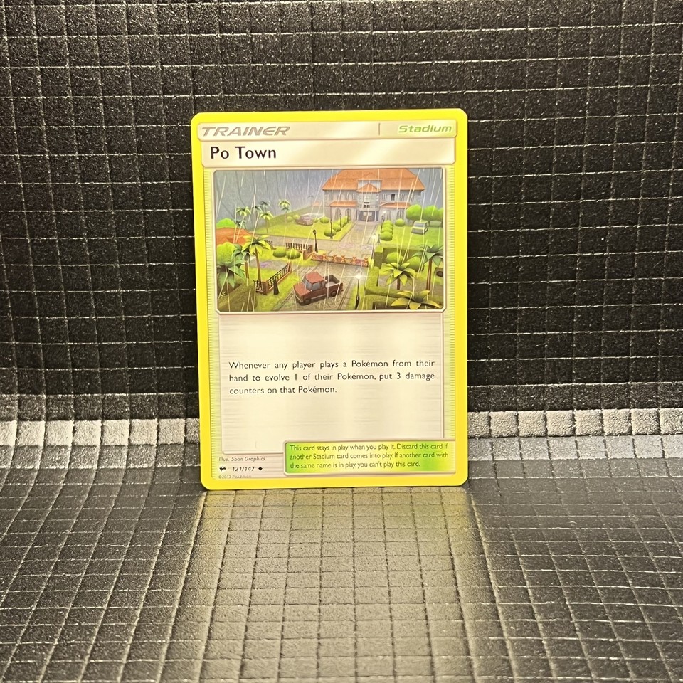 Po Town #121/147 Burning Shadows Pokemon Stadium Card | eBay