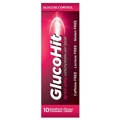 * GlucoHit Glucose Tablets Raspberry 10 Chewable Tablets | eBay Australia