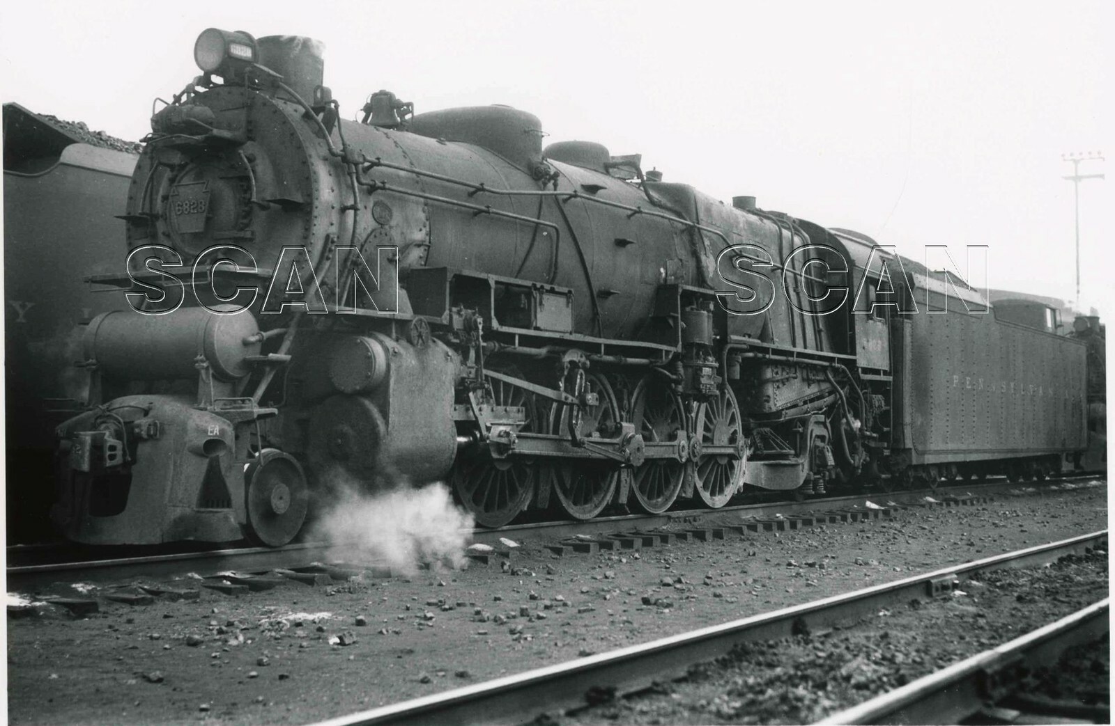 9EE068 RP 1956/70s PENNSYLVANIA RAILROAD 4-8-2 LOCO #6828 | eBay