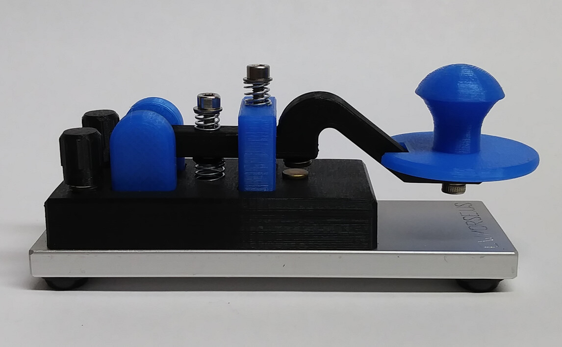 Blue Camelback Morse Code Key Navy Style W/ Aluminum Base | eBay