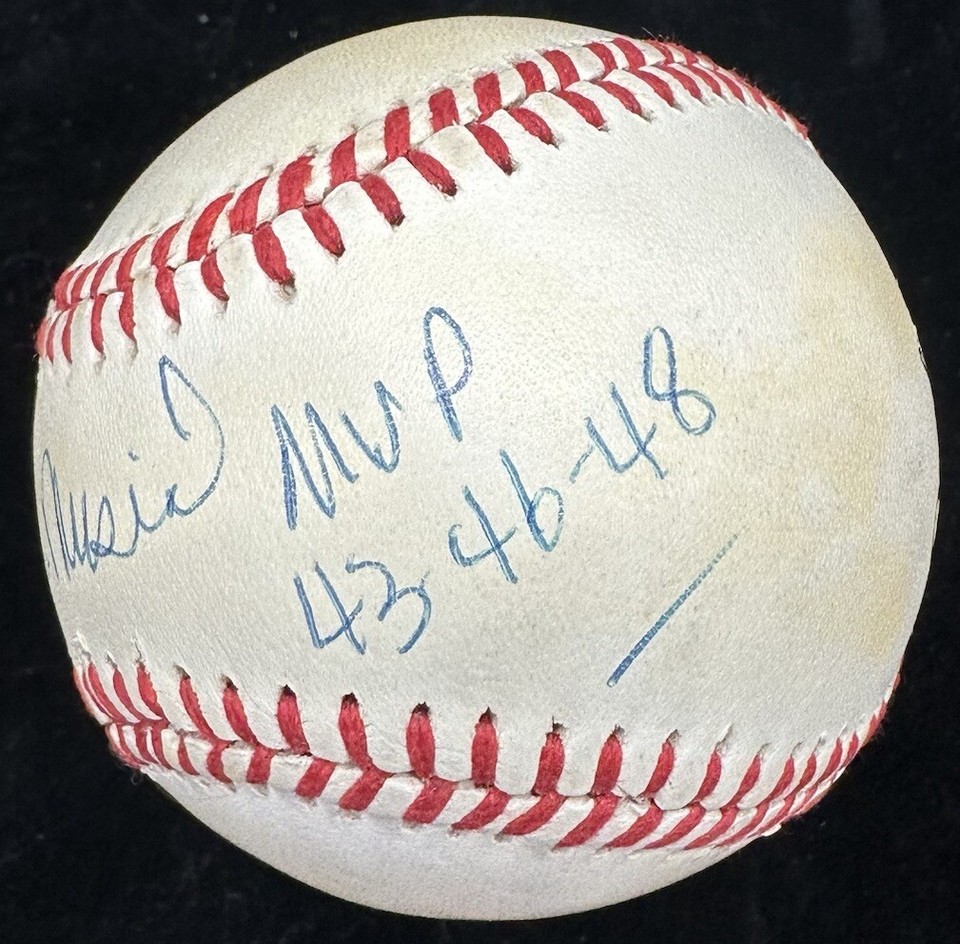 Stan Musial MVP 43, 46, 48 Signed Baseball JSA | eBay