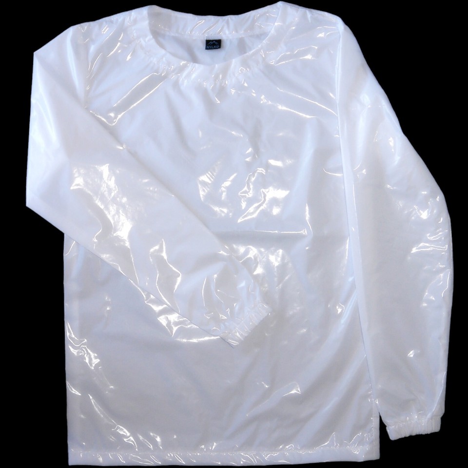 Glanznylon shiny nylon PVC LACK T-Shirt DL 12 Farben XS-5XL ohne FUTTER ...