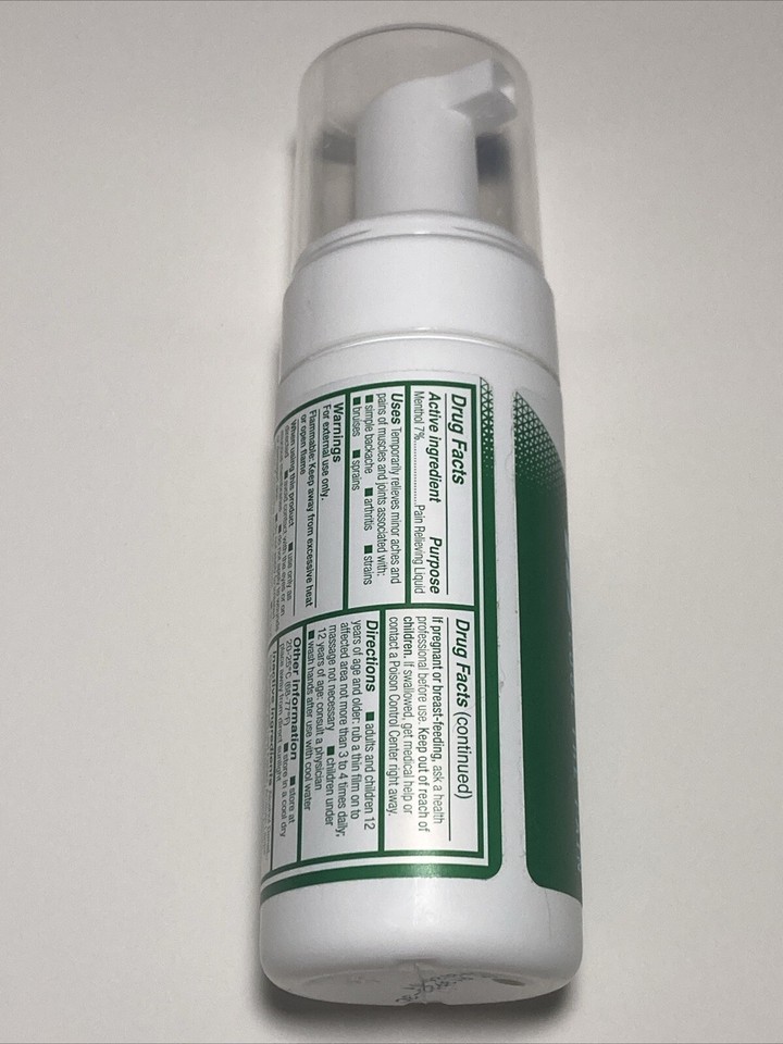 (NEW) BIOFREEZE FAST DRY FOAM Menthol-Pain Relieving Liquid 88mL EXP:12 ...