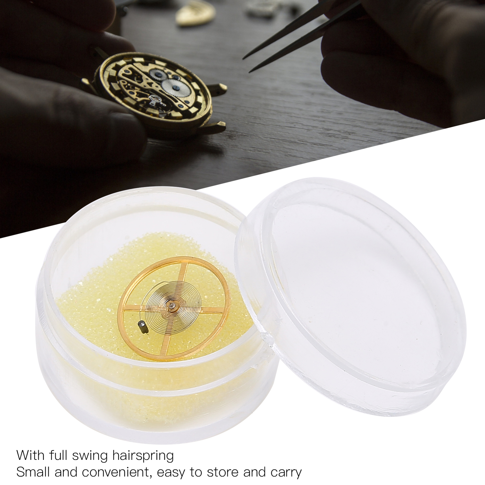 8205 Watch Movement Balance Wheel Alloy Full Swing Hairspring Watch ...