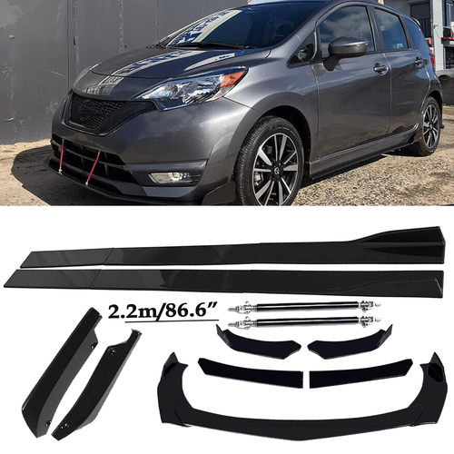 For Nissan Versa Note Front Bumper Lip Spoiler Splitter Car Body Rear ...