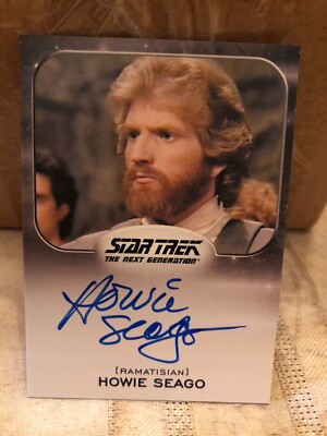HOWIE SEAGO AS RIVA IN STAR TREK THE NEXT GENERATION - AUTOGRAPH | eBay