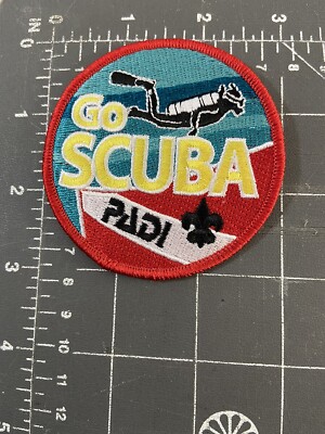 Boy Scouts of America BSA Go SCUBA PADI Patch Diver Diving Training ...