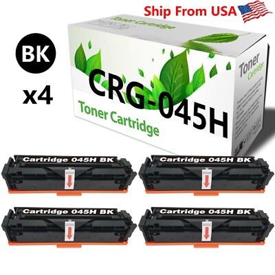 4PK 045H 45H Toner Cartridge imageCLASS MF634Cdw MF631Cn Printer Black ...