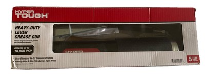New HYPER TOUGH Heavy Duty Lever Grease Gun 10,000 PSI 14oz Grease ...