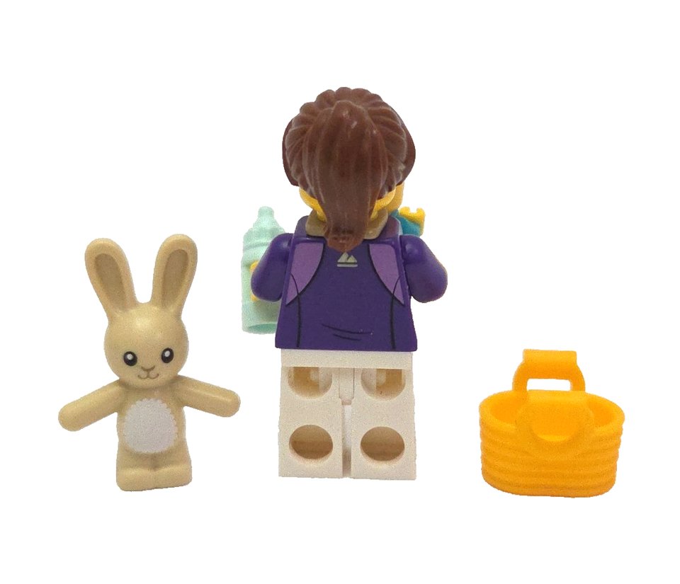 LEGO Mom & Infant Minifigure Set - Baby Carrier Teddy Bear Bottle ...