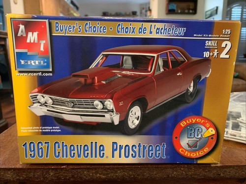 AMT 1967 Chevrolet Chevelle Pro Street 1/25 Scale Model Kit New In Open ...