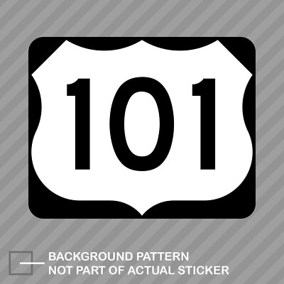 US Route 101 Sign Sticker california highway freeway expressway us101 ...