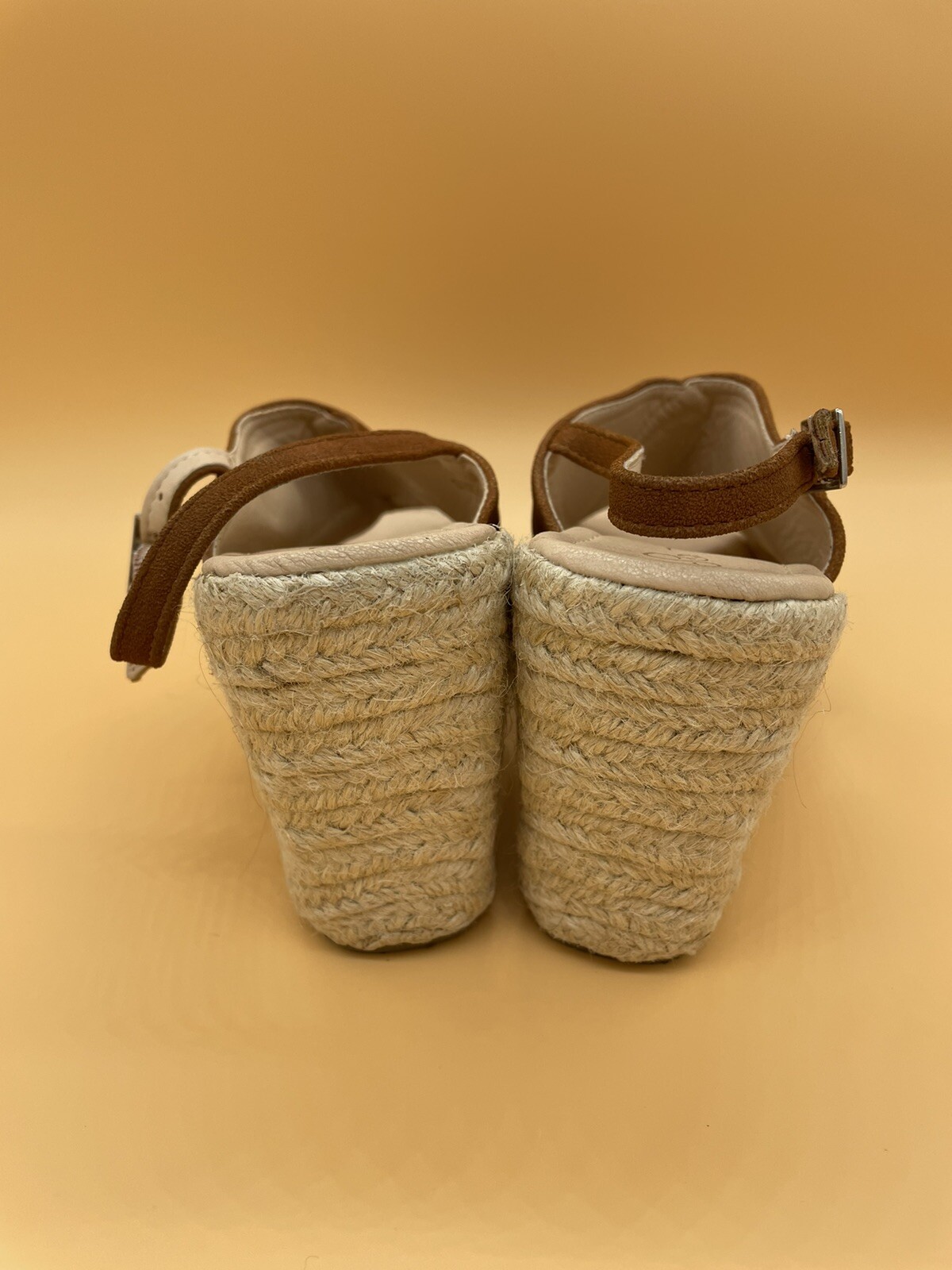 So Me Sandy Espadrille Wedge Suede Tan - Gem