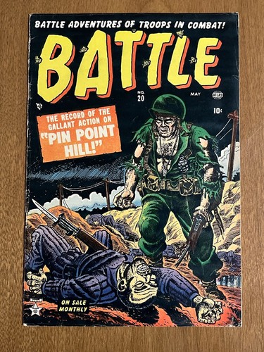 Battle #20/Golden Age Atlas War Comic Book/Tough in Grade/VG-FN | eBay