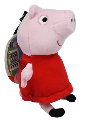 Nickelodeon Nick Jr. Peppa Pig Coin Pocket Plush 7" Keychain Backpack ...