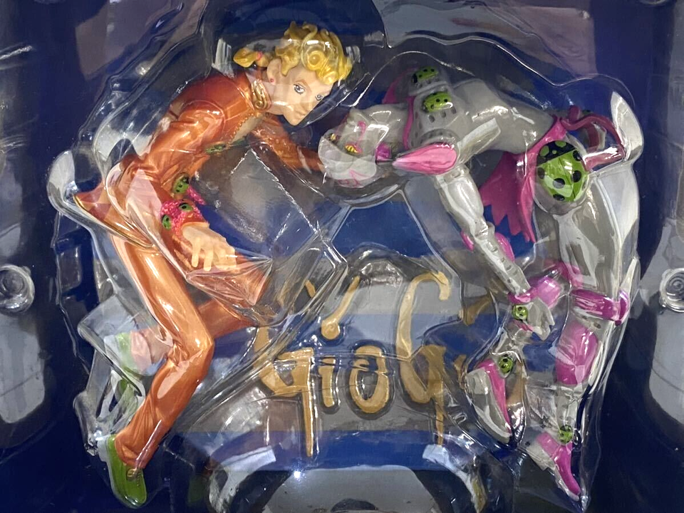 JOJO Golden Wind Action Figure Statue Giorno Giovanna Gold Experience ...