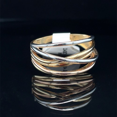 14k Tri Color Gold Ring 3.50g Size 7 | eBay