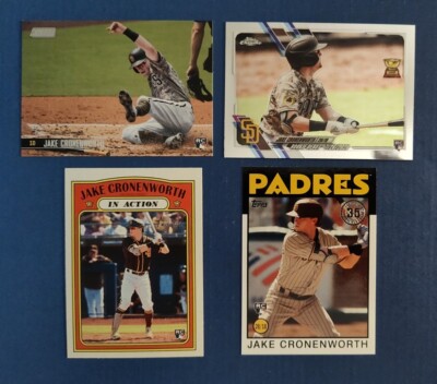 (4x) 2021 Topps Jake Cronenworth Rookie Card San Diego Padres Base ...