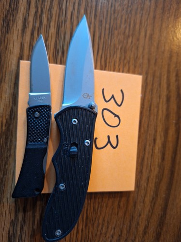 2 Gerber Knives, Fine Edge MINI FAST DRAW & 200 EXCELLENT Loc 303 | eBay