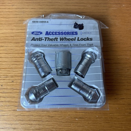 NEW GENUINE FORD LINCON MERCURY ANTI THEFT WHEEL LOCK SET EK4Z-1A043-A ...
