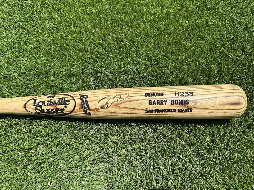 San Francisco Giants Barry Bonds Signed Game Used UNCRACKED Bat 1993 ...