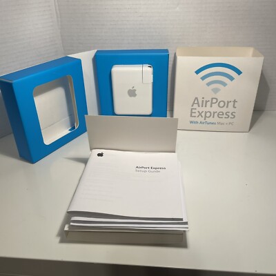 APPLE AIRPORT EXPRESS A1084 54 Mbps Wireless G Router (M9470LL/A) NEAR ...