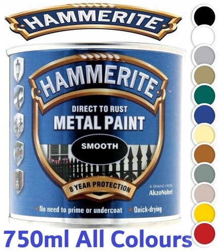 Hammerite 750ml Smooth Finish Metal Paint - All Colours Available | eBay