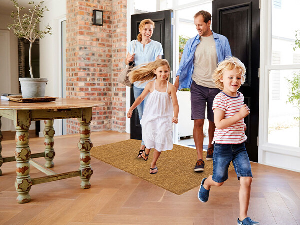 Natural Coconut Coir Entrance Door Mat Heavy Duty Outdoor Lobby ...