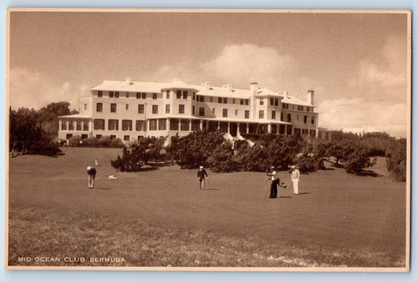 Bermuda Postcard Mid Ocean Club Building View c1920's Antique RPPC ...