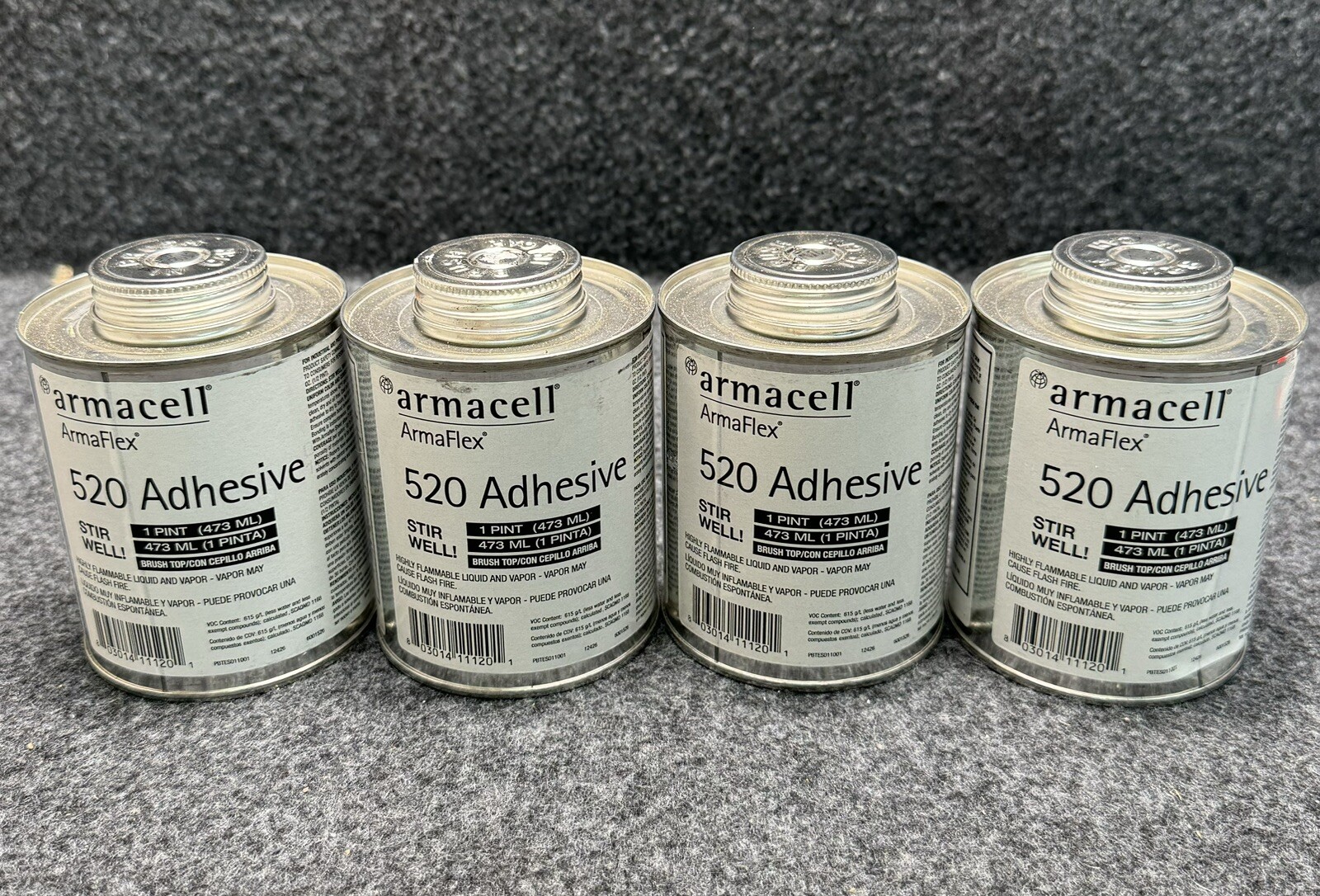 Armacell Armaflex 520 Insulation Adhesive 1 Pint 473ml Black QTY: 4 ...