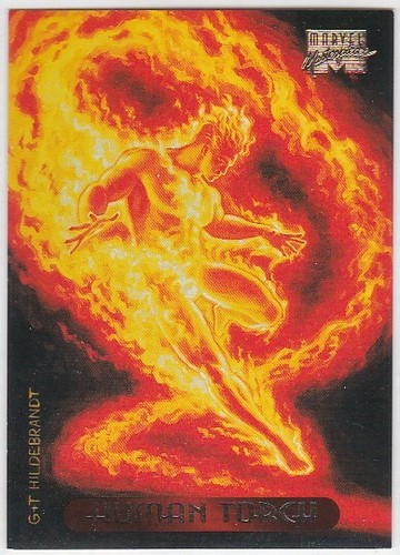 N) 1994 Marvel Masterpieces Comics Trading Card Human Torch #52 | eBay