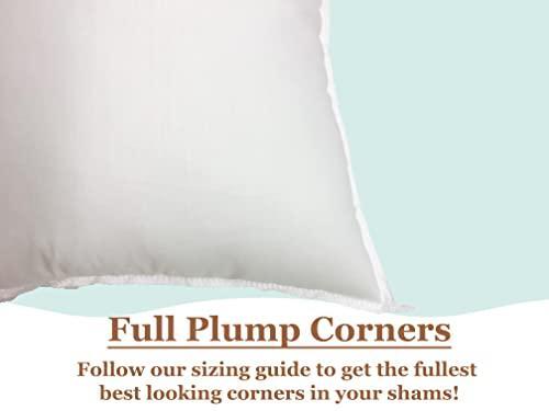 Pillowflex Set of 2 (13x21) Premium Polyester Pillow Inserts - European ...