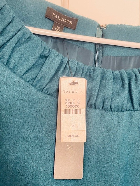 New Talbot's Size 14 Sleeveless Lined Wool Dress in Dark Teal | eBay