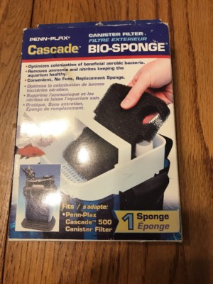 Penn Plax Cascade 500 Canister Bio Sponge Canister Filter Ships N 24h ...