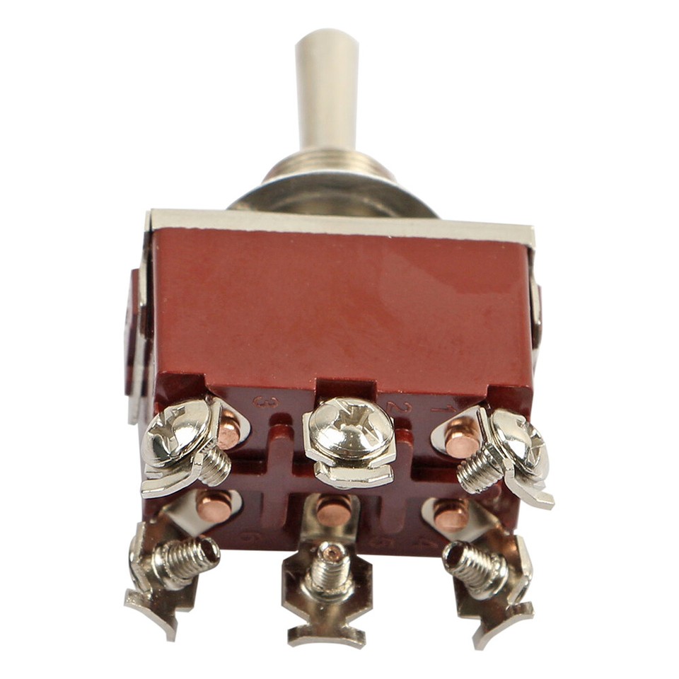 3x Heavy Duty Momentary DPDT (ON)-OFF-(ON) Toggle Switch 20A 125V ...