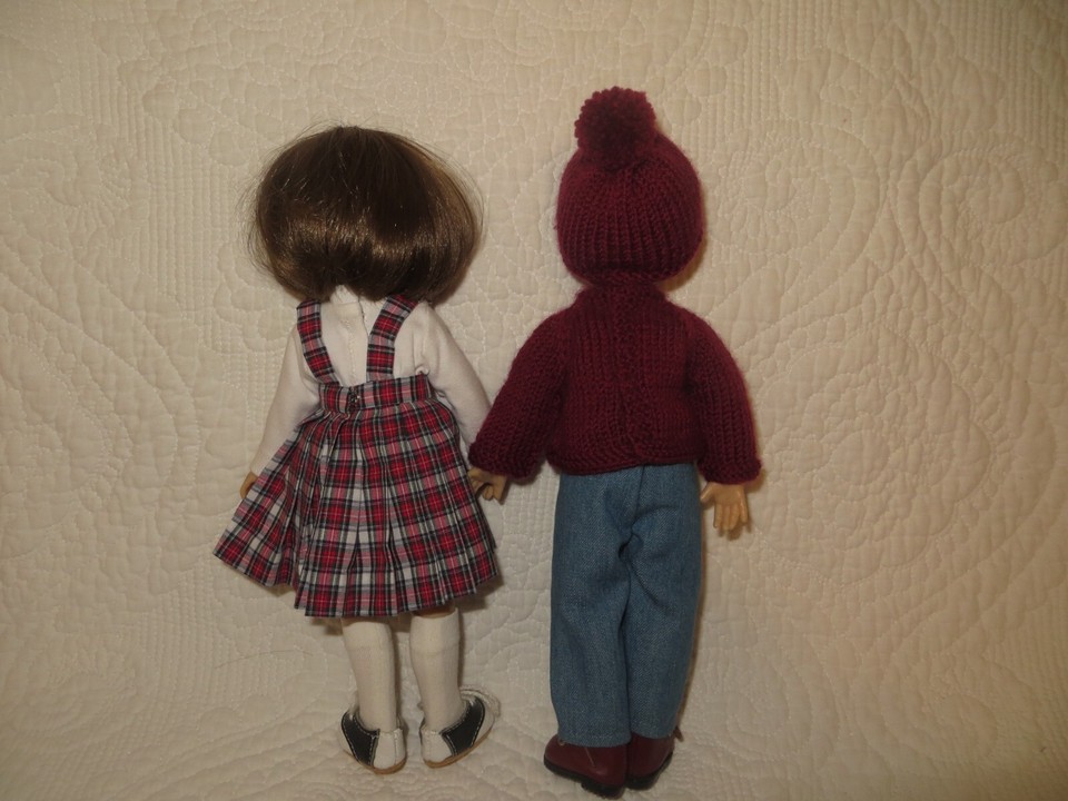 10" Two 2 Boneka Dolls Full set with Extra Outfits and Carriage! Boy ...