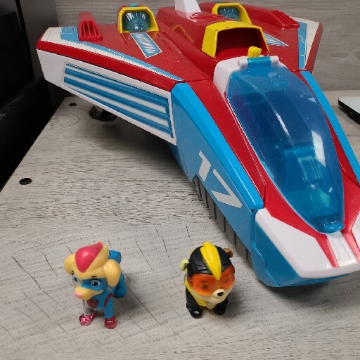 Paw Patrol 6053097 Mighty Pups Super Paws Mighty Jet Command Center ...