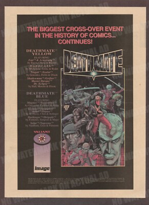 Deathmate Yellow Blue Valiant Image Comics Trade Print Magazine Ad ...