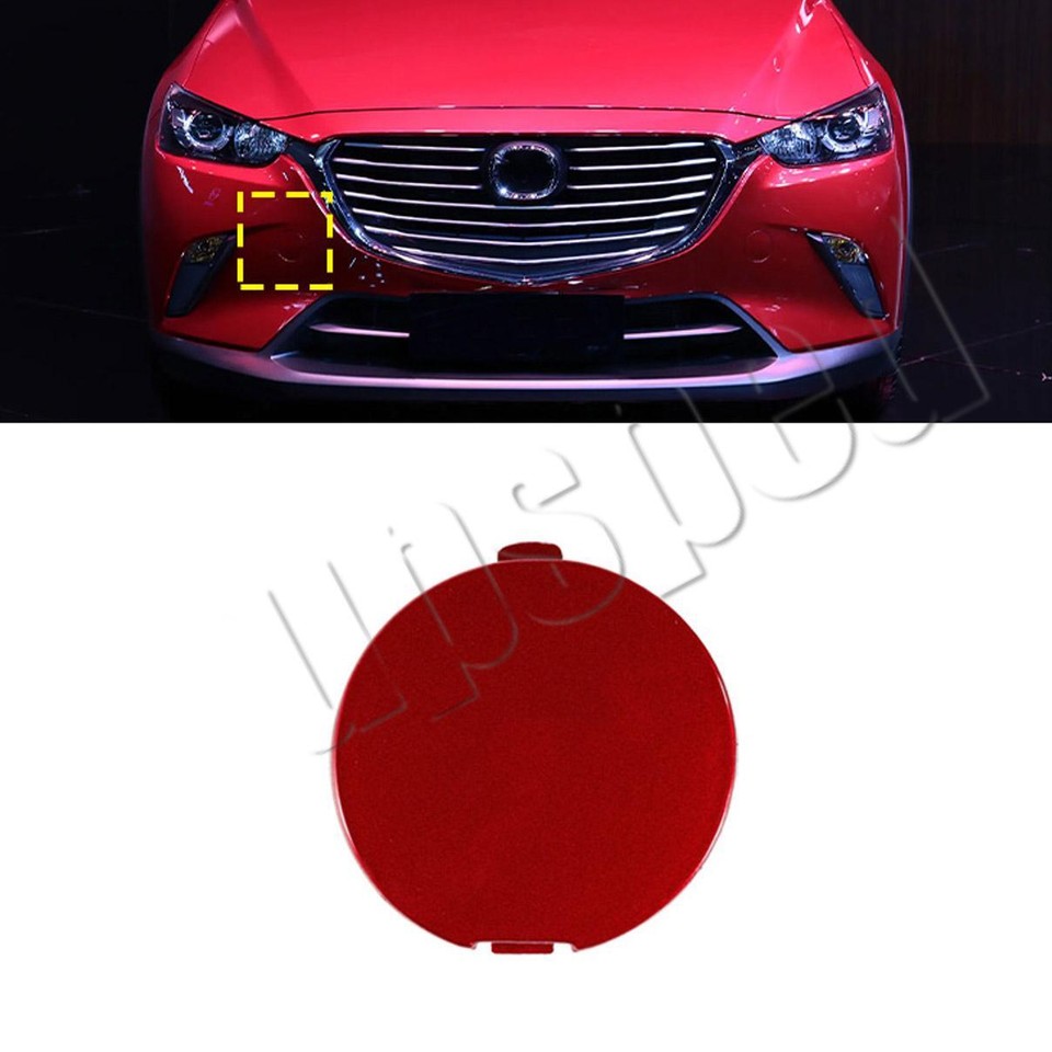 Front Bumper Towing Tow Hook Hole Eye Cover Cap For Mazda CX-3 CX3 DK ...