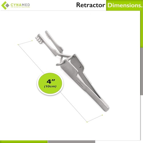 Cynamed Heiss Automatic Skin Retractor Sharp Prongs Cross Action 4 in ...