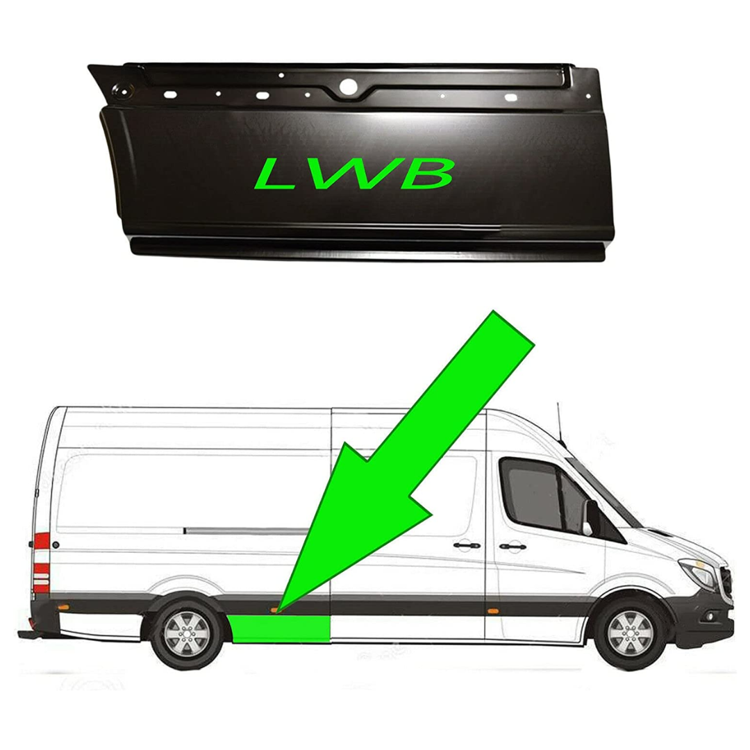 Vw Crafter LWB Side Lower Panel Metal Steel Repair Moulding O/S 2006 ...