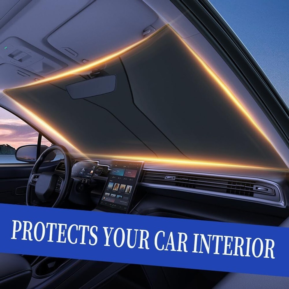 Car Accessories Sun Visor Shade Cover Windshield Sunshade Sun UV Block ...