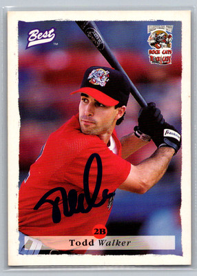Todd Walker 1995 Best Cards Auto Signed Minnesota Twins #28 | eBay