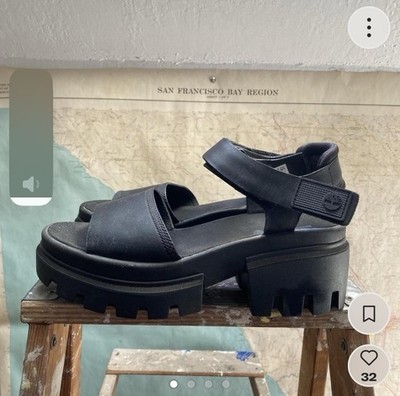 Timberland Women’s Everleigh Ankle Strap Platform Sandals | eBay