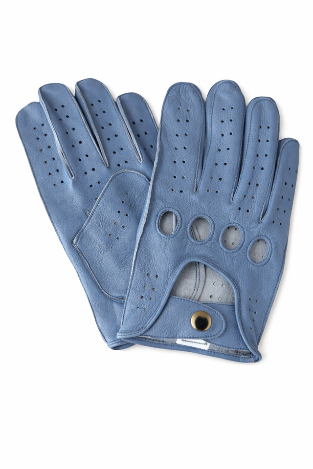 MEN'S CHAUFFEUR SHEEPSKIN LEATHER CAR DRIVING GLOVES (Finished Sewn ...