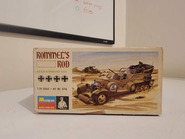 *Vintage / Rare* Original Issue Monogram Rommel's Rod Model Kit #6745 ...